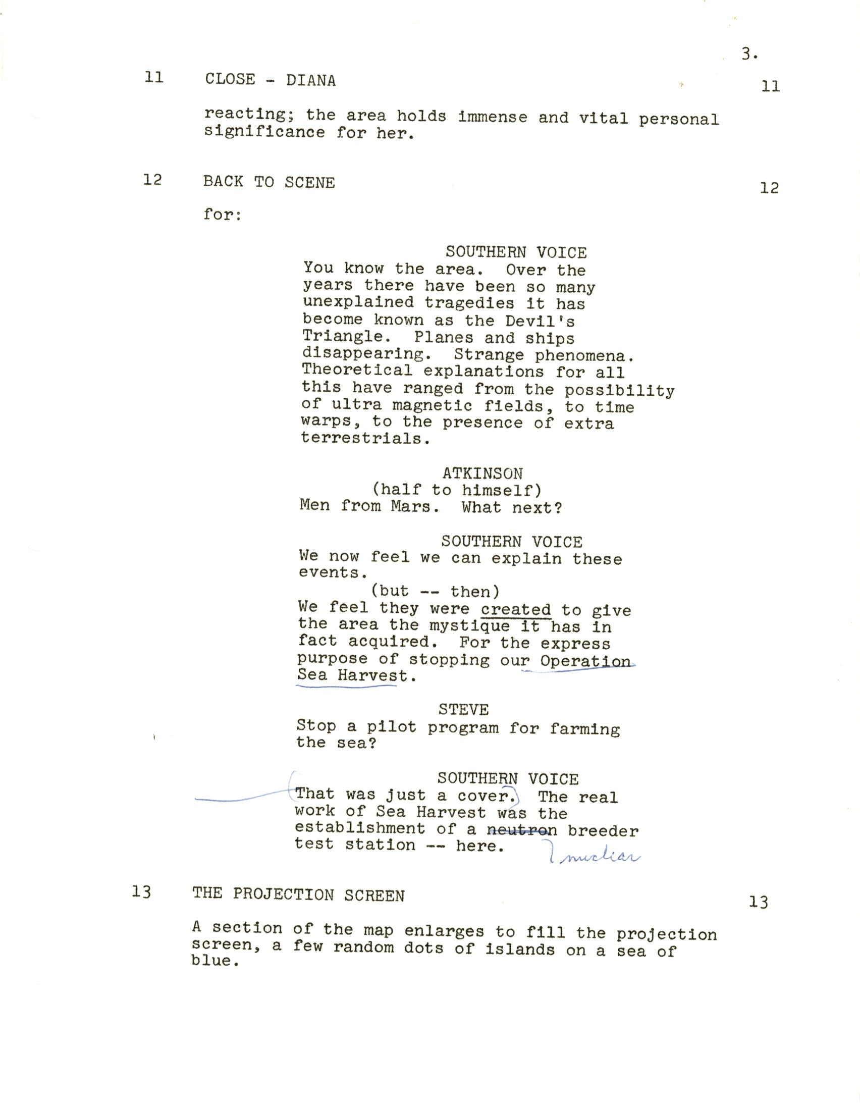 Wonder Woman Script p. 3 – The Text Message