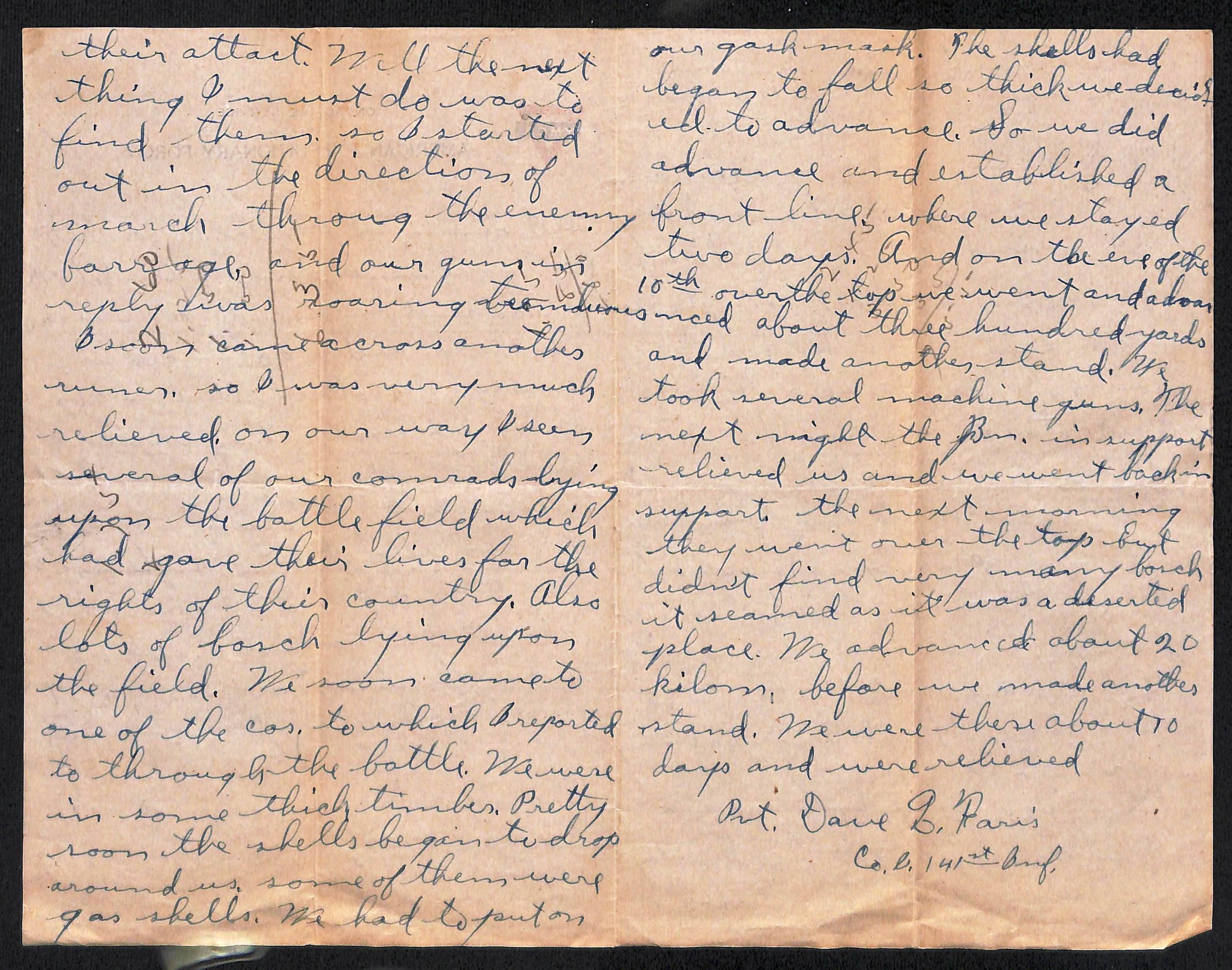 World War I Experiences of the Lone Star Division – The Text Message