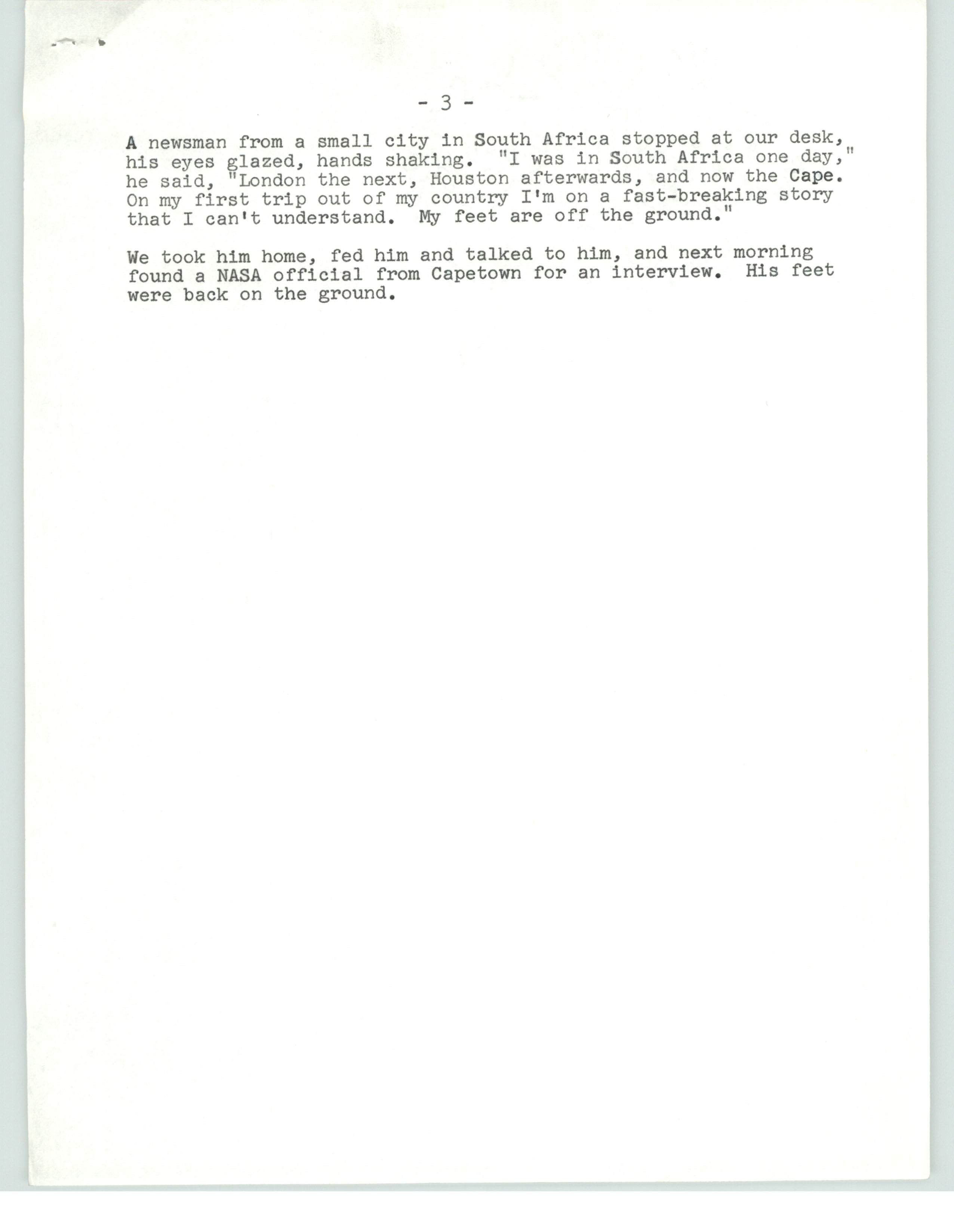 Apollo 11: Dealing with the Foreign Press – The Text Message