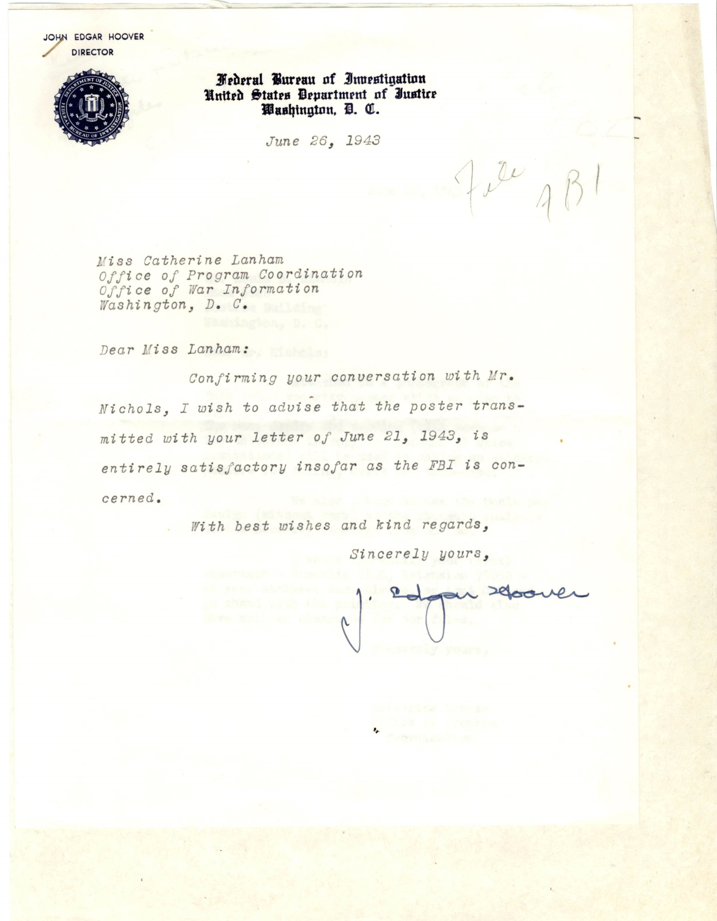 The Uncle Sam “Hush” Poster and the One That Never Was – The Text Message