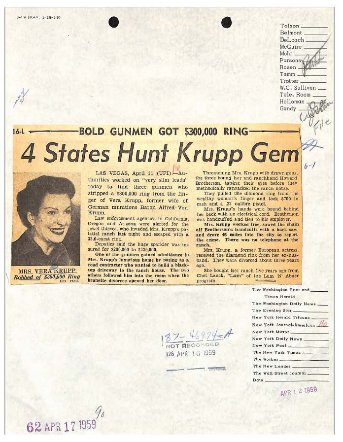 Glimmer of Justice: The Krupp Diamond, an FBI Investigation turned ...